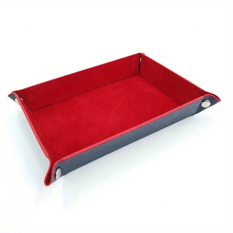 Rectangular Game Folding Dice Tray Rectangle, -Red – Gamers Village