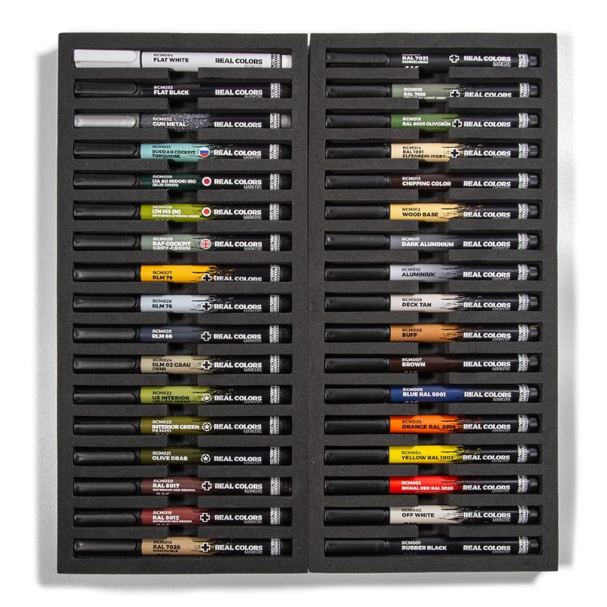 AK Interactive - RC Markers - Special Box Real Colors Markers - 34 Uni ...